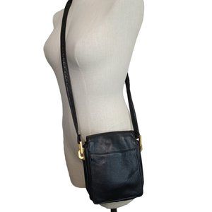 Perlina | Bags | Perlina Black Leather Crossbody Bag | Poshmark